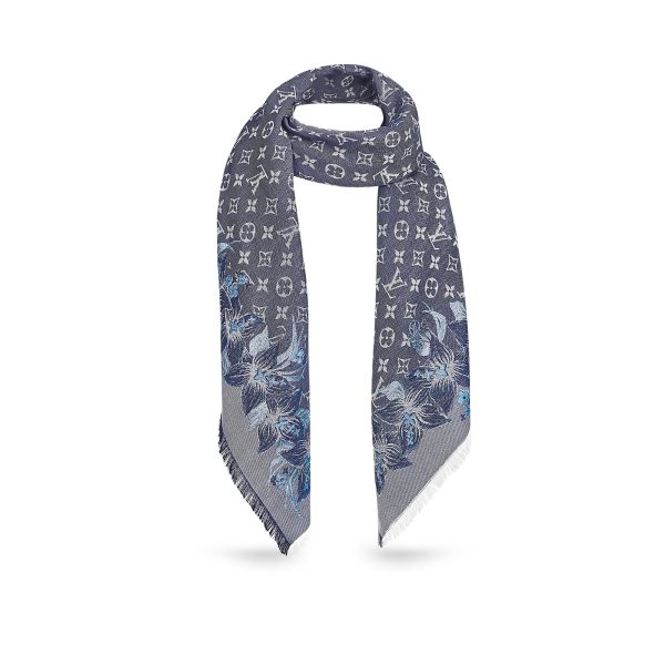 Monokinawa Monogram Shawl Denim - Louis Vuitton Replica Store